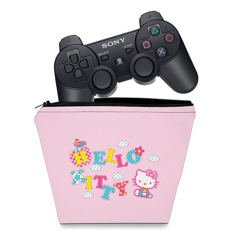 Capa PS3 Controle Case - Hello Kitty - Pop Arte Skins