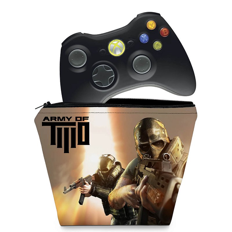 Case Controle Xbox 360 Capa Army Of Two Pop Arte Skins