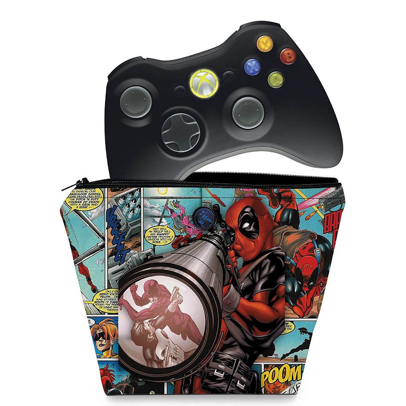 Capa Xbox 360 Controle Case - Deadpool - Pop Arte Skins