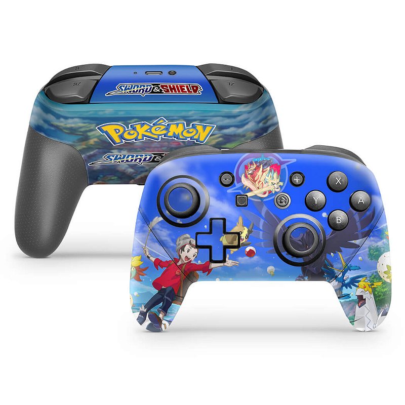 Nintendo Switch Pro Controle Skin - Pokémon Sword And Shield - Pop Arte ...