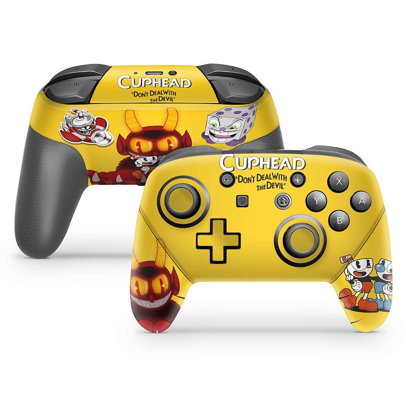 Nintendo Switch Pro Controle Skin - Cuphead - Pop Arte Skins