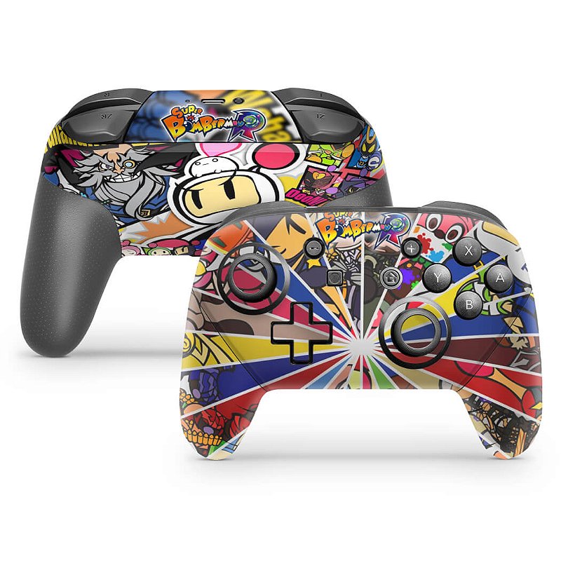 Nintendo Switch Pro Controle Skin - Bomberman - Pop Arte Skins