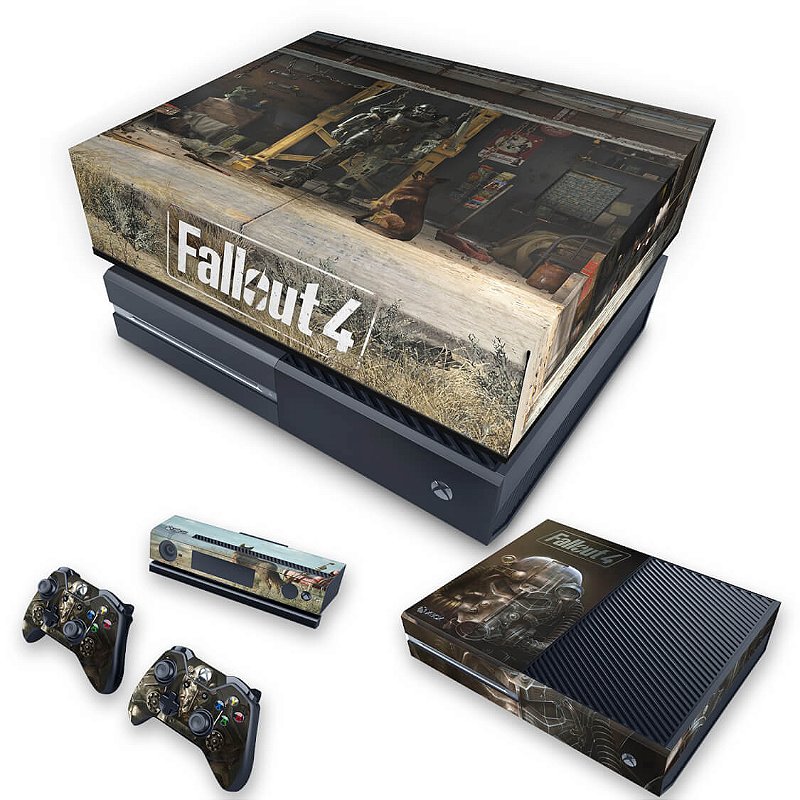 KIT Xbox One Fat Skin e Capa Anti Poeira - Fallout 4 - Pop Arte Skins