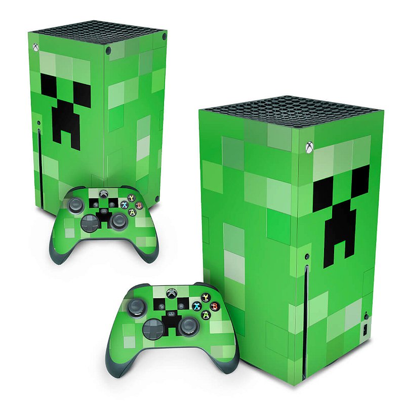 Xbox Series X Skin - Creeper Minecraft - Pop Arte Skins