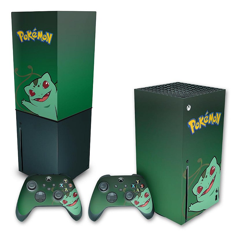 KIT Xbox Series X Skin e Capa Anti Poeira - Pokemon Bulbasaur - Pop ...