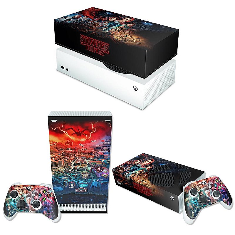 KIT Xbox Series S Skin e Capa Anti Poeira - Stranger Things - Pop Arte ...