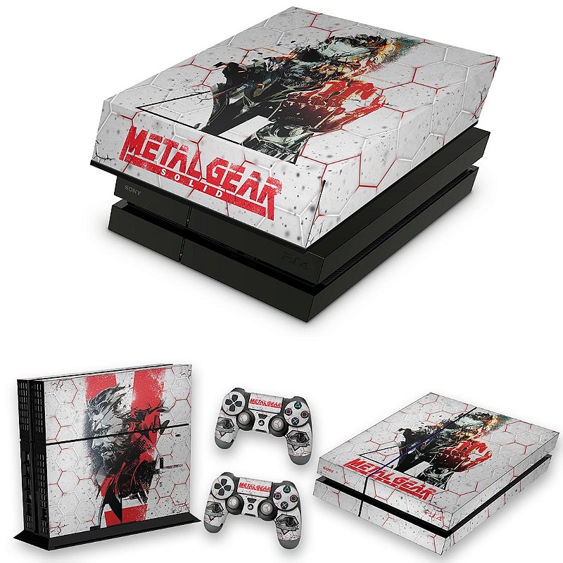 KIT PS4 Fat Skin e Capa Anti Poeira - Metal Gear Solid - Pop Arte Skins