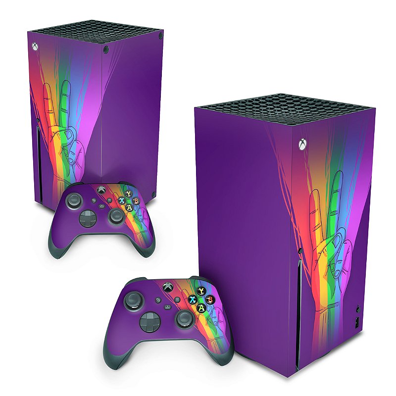 Xbox Series X Skin - Rainbow Colors Colorido - Pop Arte Skins