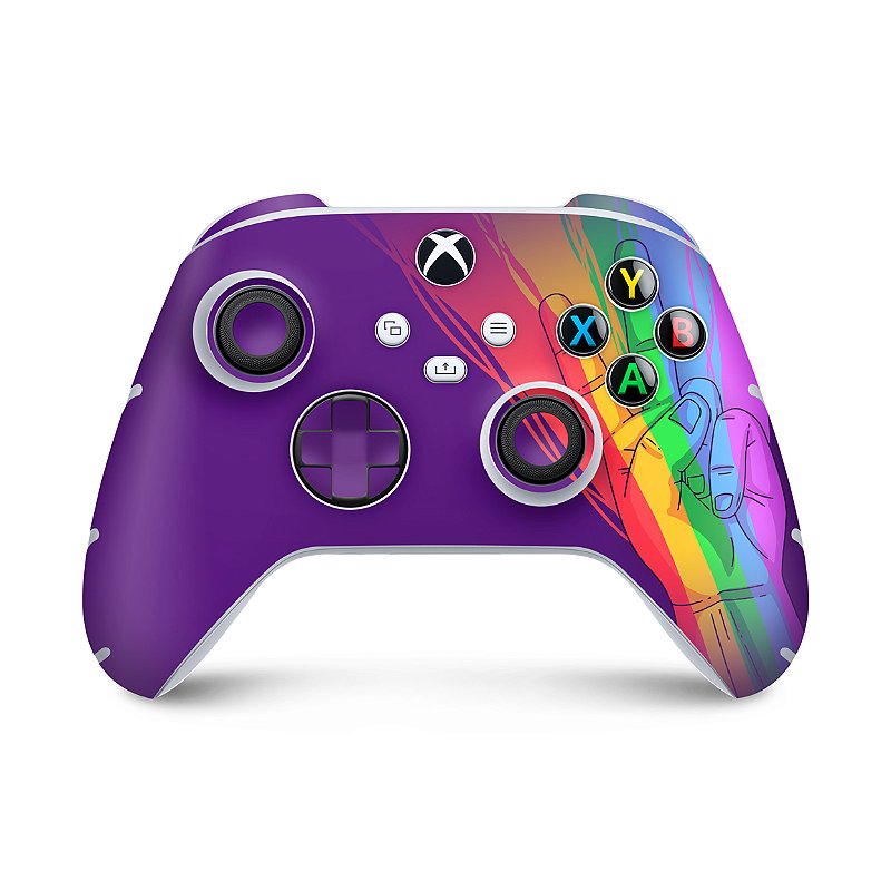Xbox Series S X Controle Skin - Rainbow Colors Colorido - Pop Arte Skins