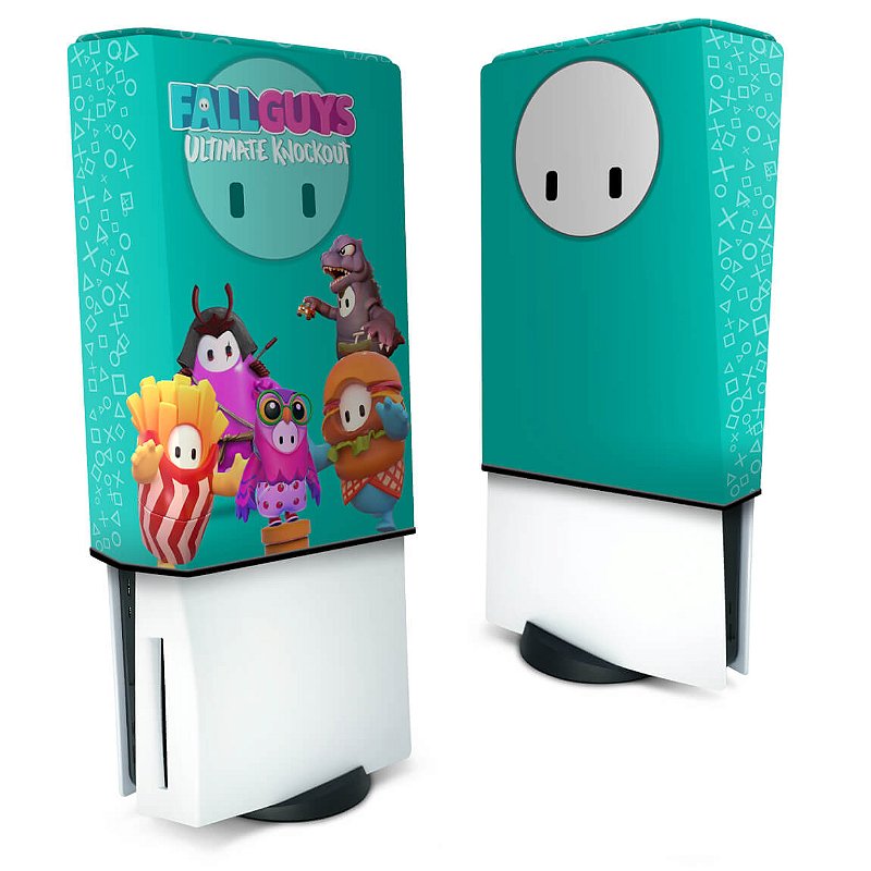 Capa PS5 Fat Anti Poeira - Fall Guys - Pop Arte Skins