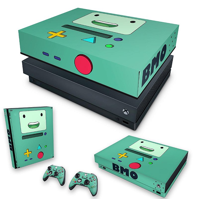 KIT Xbox One X Skin e Capa Anti Poeira - BMO Hora de Aventura - Pop ...