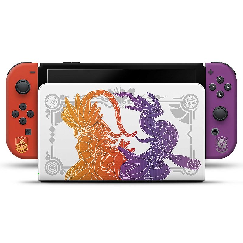 Nintendo Switch Oled Skin - Pokémon Scarlet e Violet - Pop Arte Skins