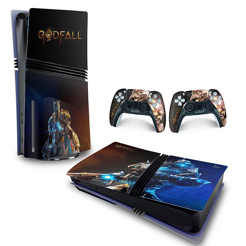 Skin PS5 Pro Horizontal - Godfall - Pop Arte Skins