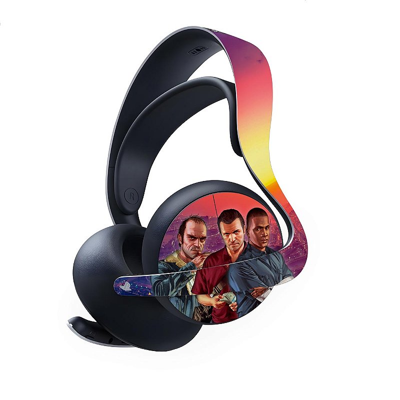 PS5 Skin Anti-Rage Headset Pulse Elite - GTA V - Pop Arte Skins