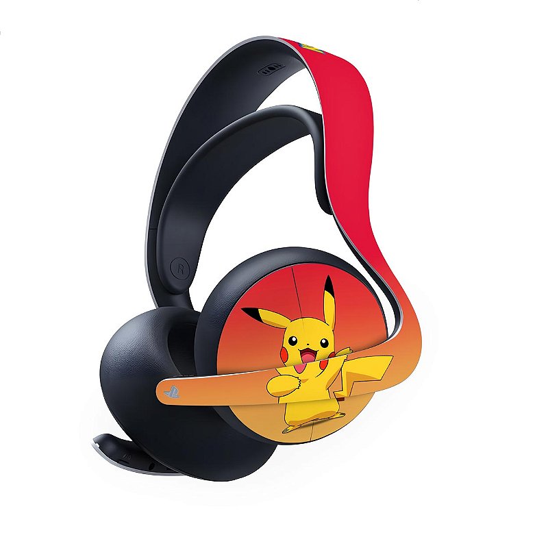 PS5 Skin Anti-Rage Headset Pulse Elite - Pokemon Pikachu - Pop Arte Skins