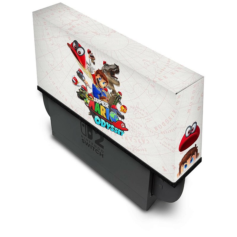 Nintendo Switch 2 Capa Anti Poeira - Super Mario Odyssey - Pop Arte Skins