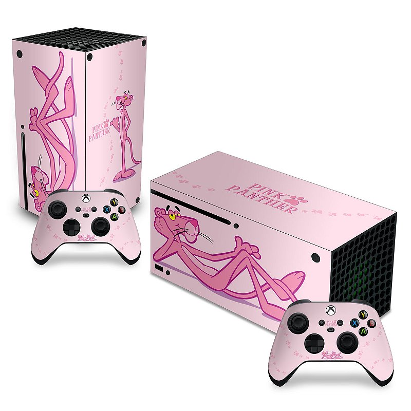 Skin Xbox Series X - Pantera Cor de Rosa - Pop Arte Skins