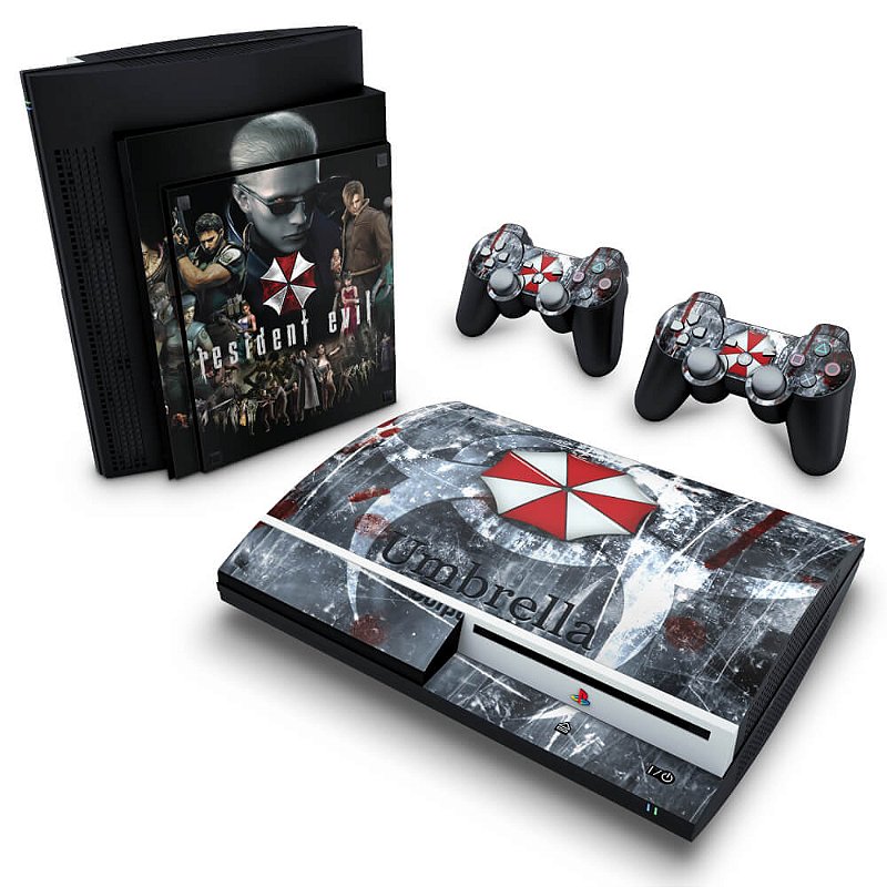 PS3 Fat Skin - Resident Evil - Umbrella - Pop Arte Skins