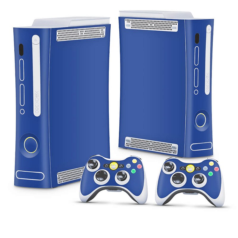 Xbox 360 Fat Skin - Azul Escuro - Pop Arte Skins