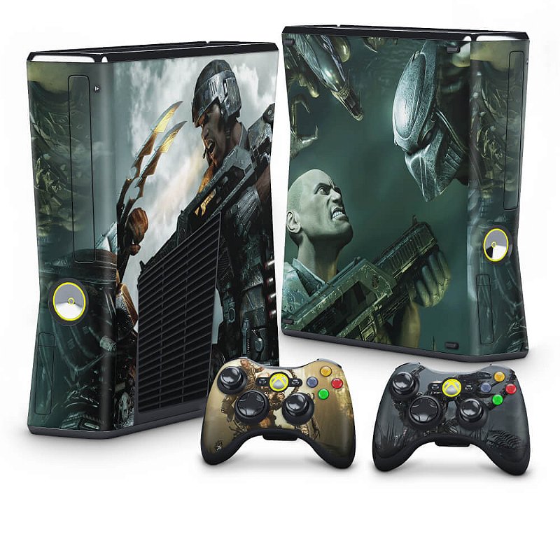 Xbox 360 Slim Skin - Aliens vs Predators - Pop Arte Skins