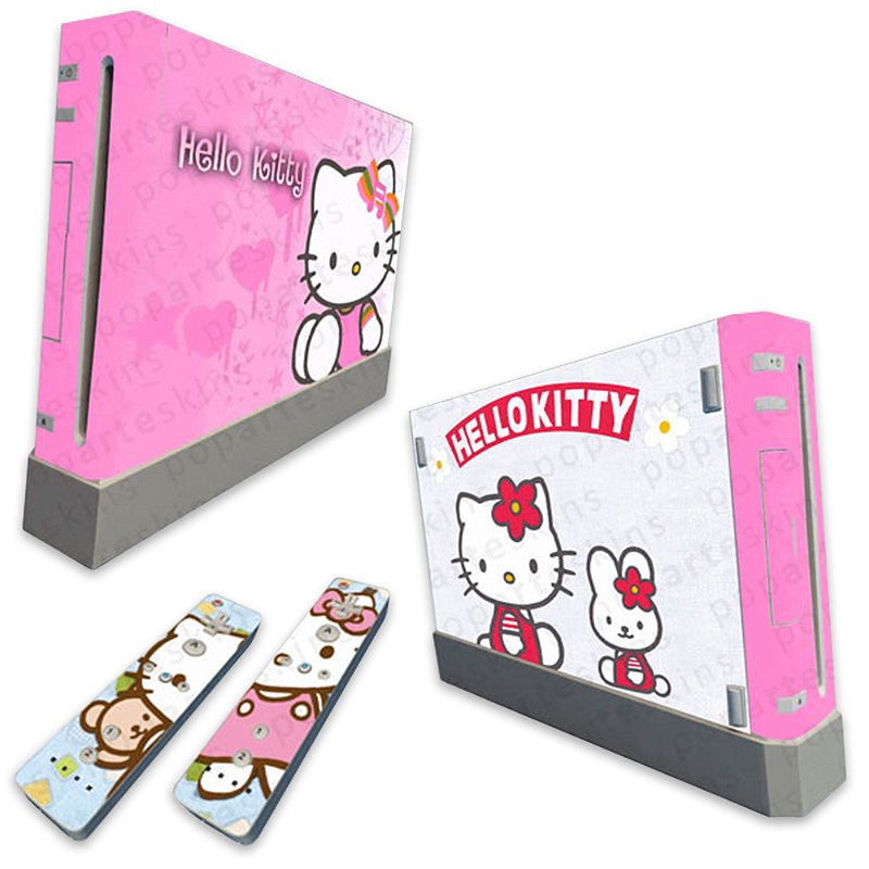 Skin Nintendo Wii - Hello Kitty - Pop Arte Skins
