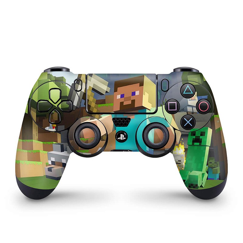 Skin PS4 Controle - Minecraft - Pop Arte Skins