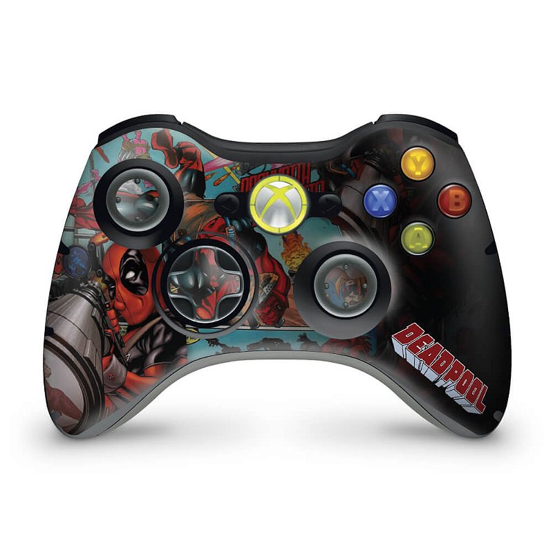 Skin Xbox 360 Controle - Deadpool - Pop Arte Skins