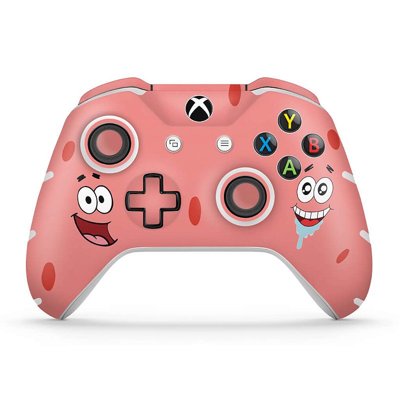 Skin Xbox One Slim X Controle - Patrick Bob Esponja - Pop Arte Skins