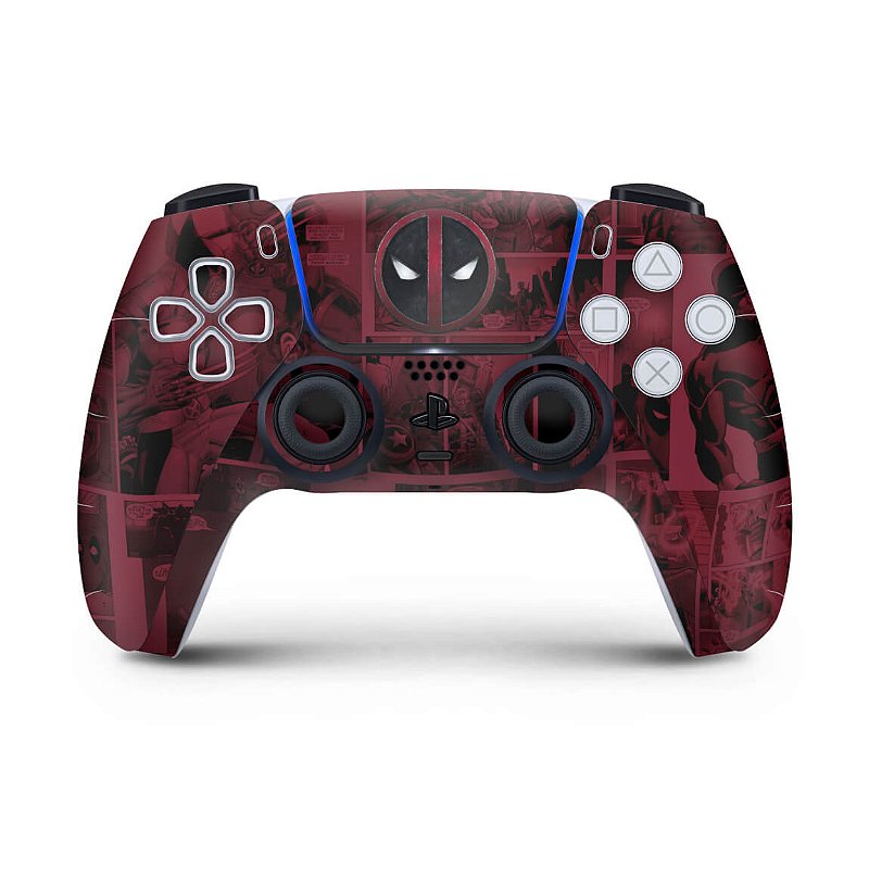 Skin PS5 Controle - Deadpool Comics - Pop Arte Skins