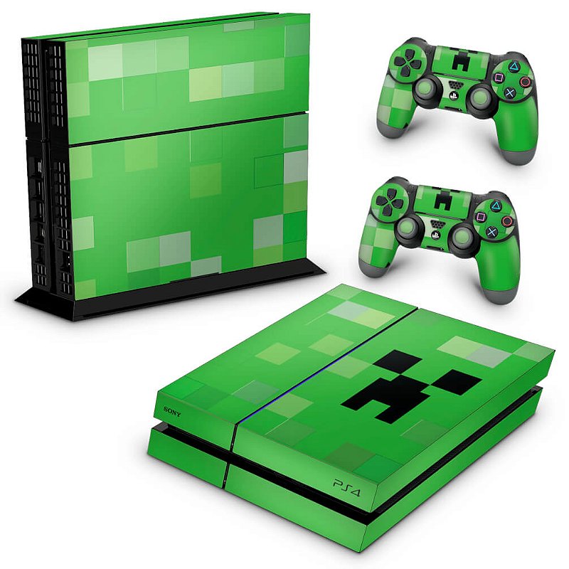 PS4 Fat Skin - Creeper Minecraft - Pop Arte Skins