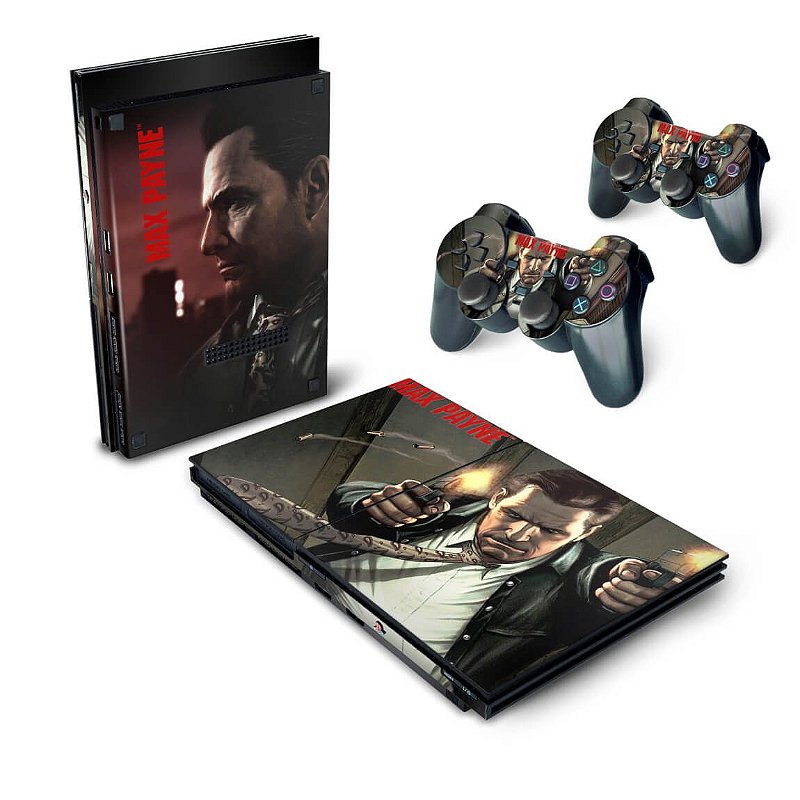 PS2 Slim Skin - Max Payne - Pop Arte Skins