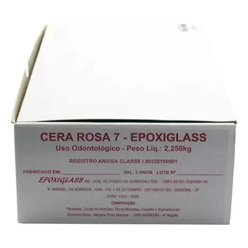 Cera Rosa 7 - 180 Laminas - Epoxiglass - DentalSul Distribuidora ...