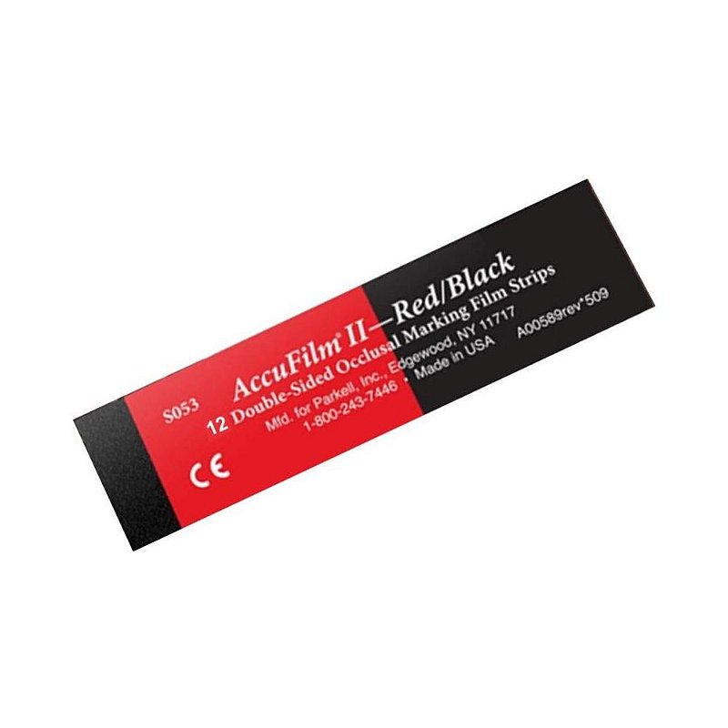 Papel Carbono Accufilm II C/12un Vermelho/Preto - Wilcos - DentalSul ...