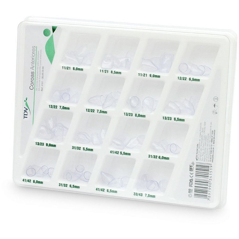 Coroa Poliester Transparente Anteriores 4151 TDV - DentalSul ...