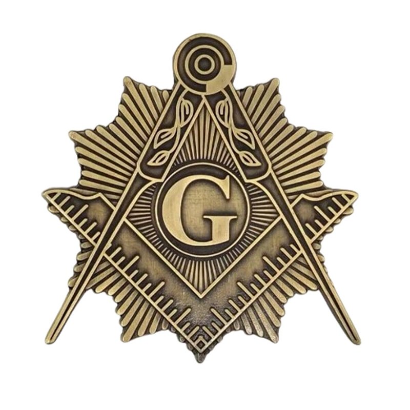 Adesivo Esquadro Compasso Emblema Maçonaria Maçom Em Metal - Loja ...