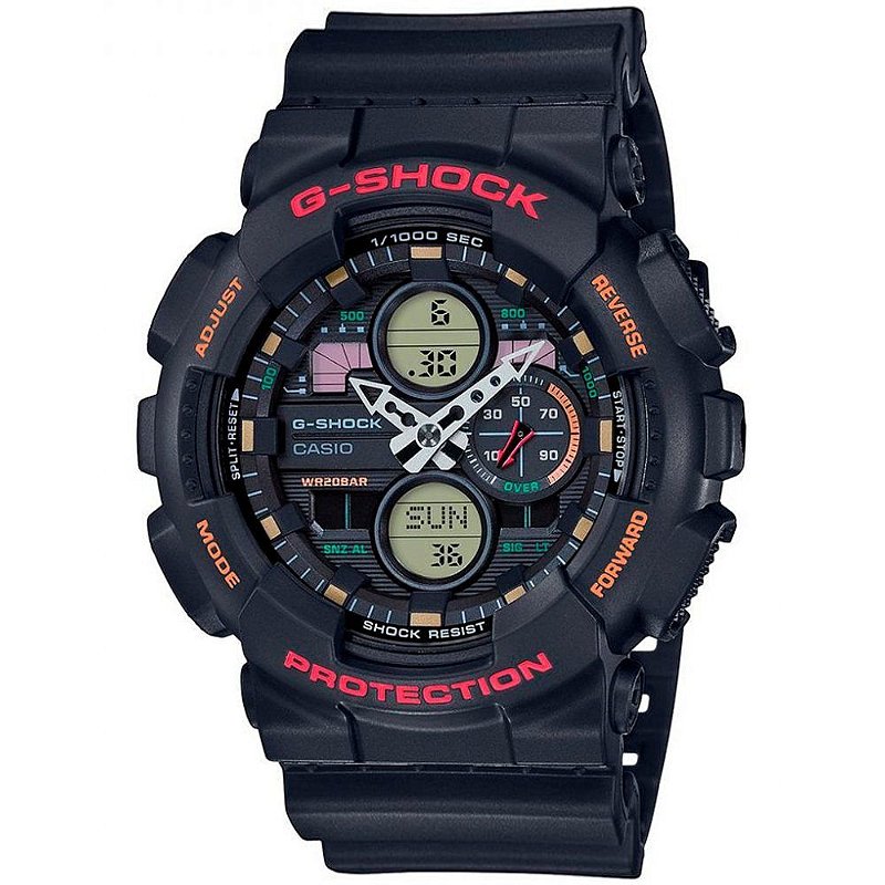 Relógio Cásio G-SHOCK GA-140-1A4DR| Toca Militar | Compre Online - Toca ...