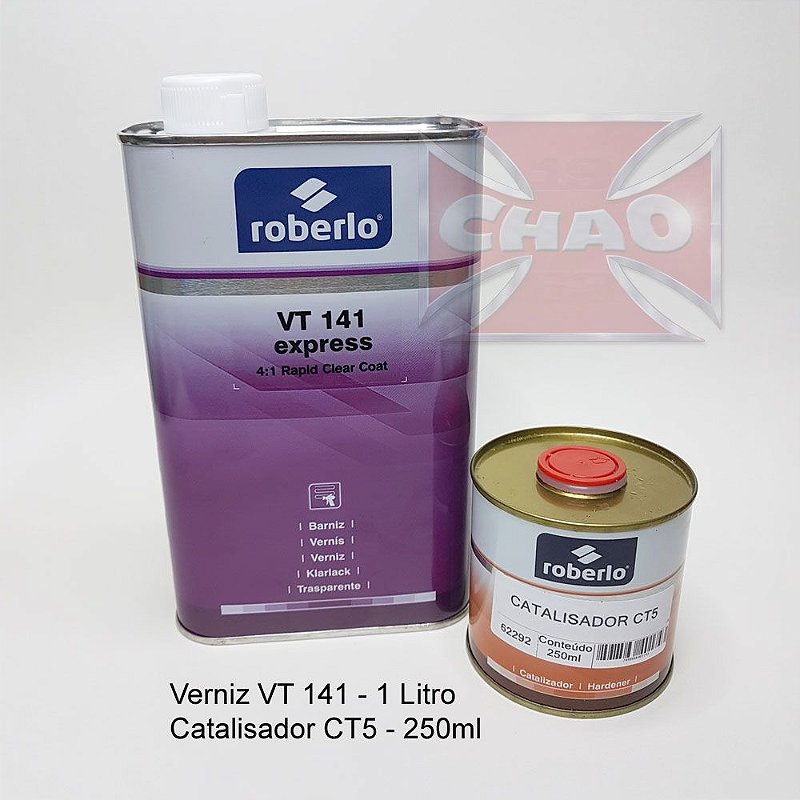 Verniz PU VT141 Espress kit 1250ml Roberlo - Chao Kustom - Tintas Especiais