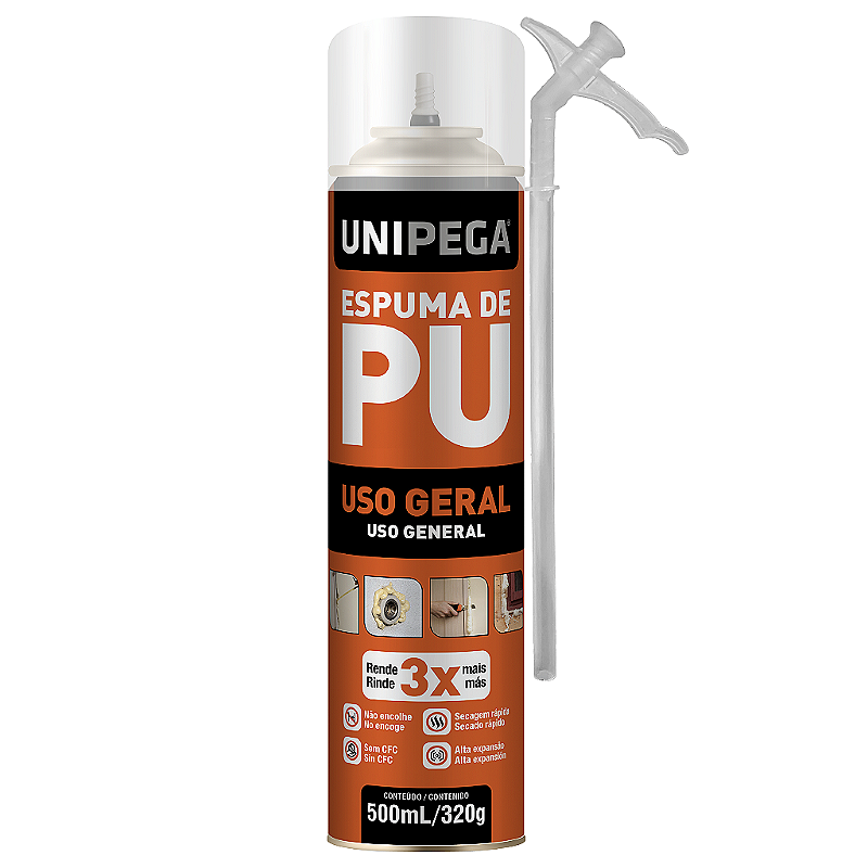 Espuma Expansiva Uso Geral 500ml - Unipega Shop