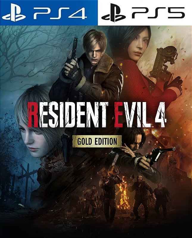 RESIDENT EVIL 4 GOLD EDITION PS4 E PS5 - Easy Games