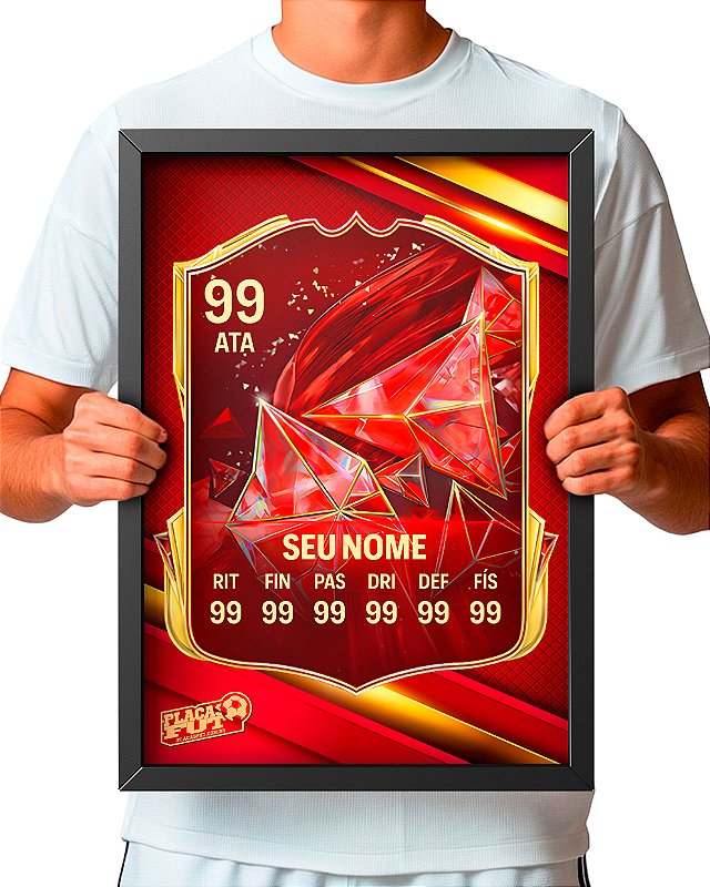 Quadro SEU CARD TOTS CHAMPIONS - PlacasFUT - Itens Decorativos