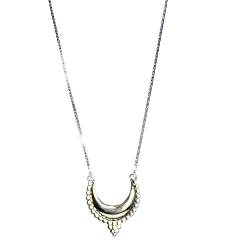 Corrente com meia lua fixa, corrente prata, corrente prata925, colar d ...