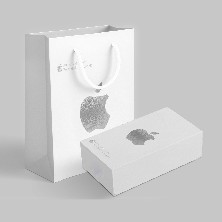 Caixa de Iphone e Sacola Apple - digitalisocial