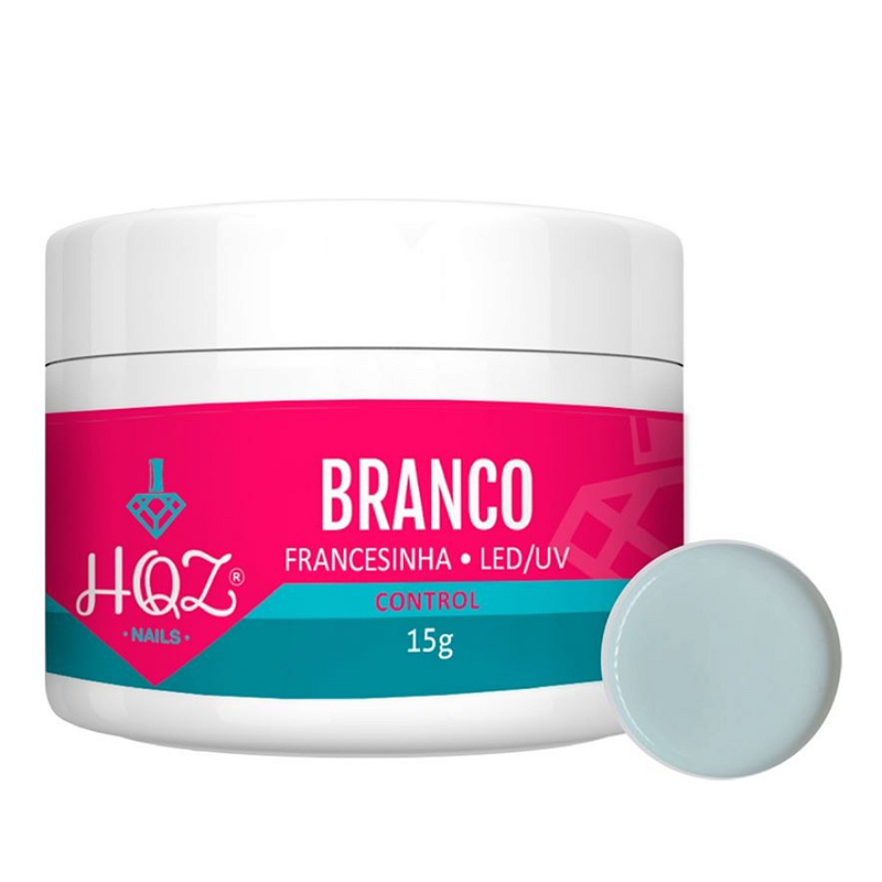 Gel Hard Control Branco HQZ Nails 15G - Lovenna