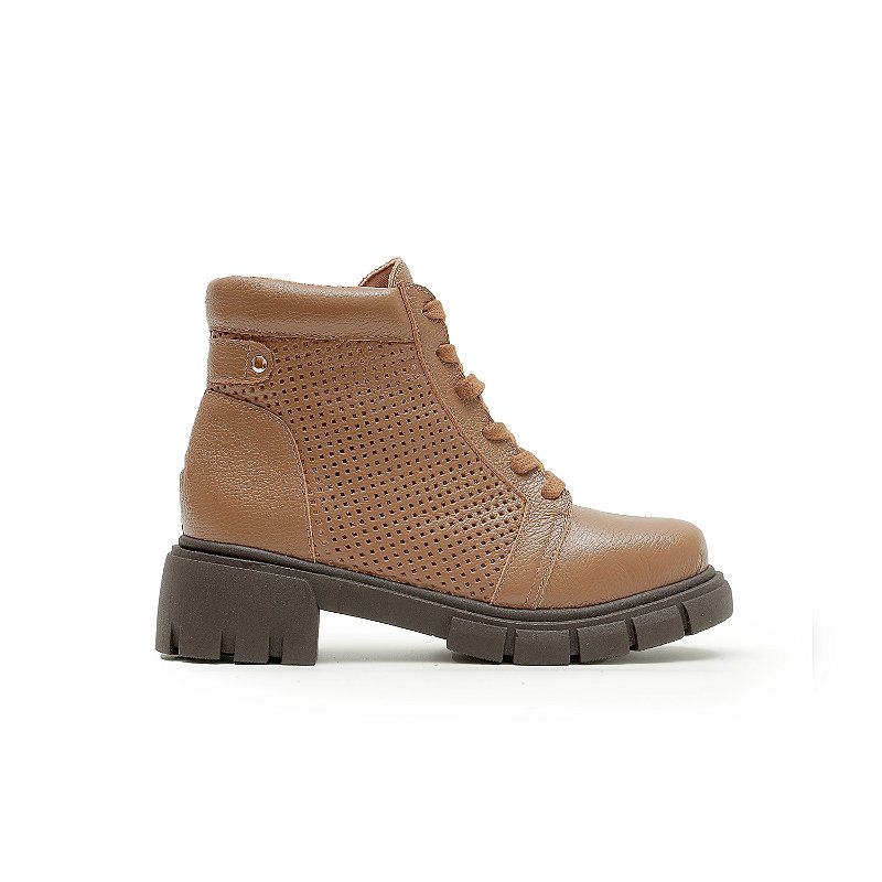 Bota Tratorada Rufatto em Couro Confortável Feminina - Tau Kuau Moda ...