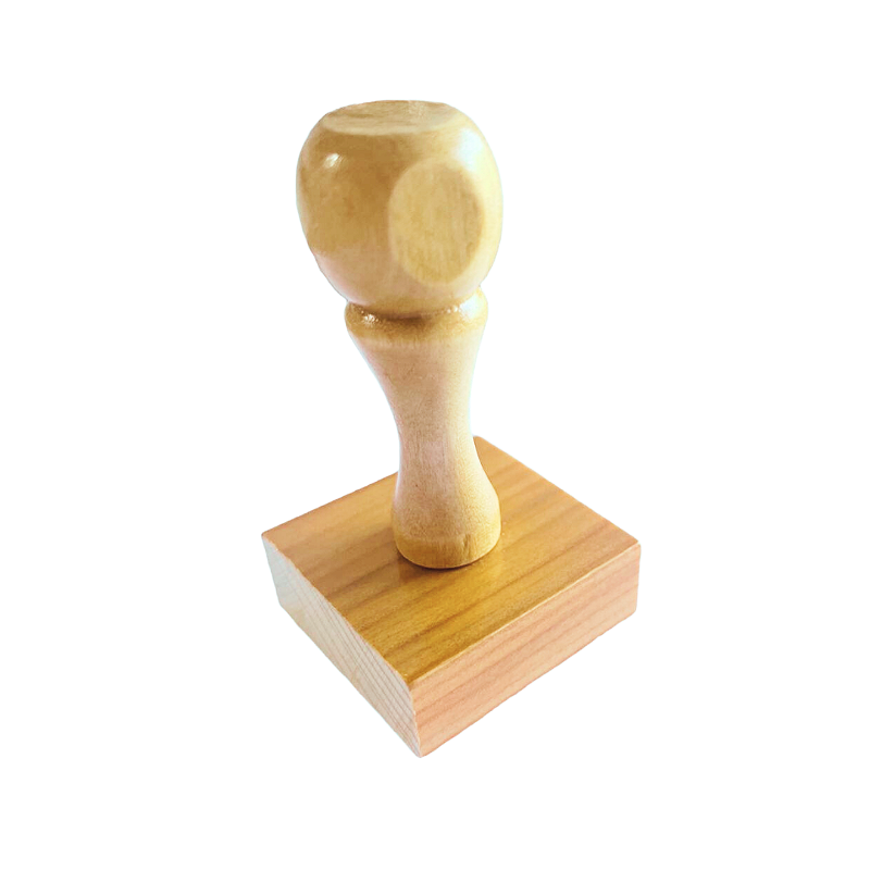 Carimbo personalizado 4x4cm com cabo - Fábrica de Carimbos e Chaves