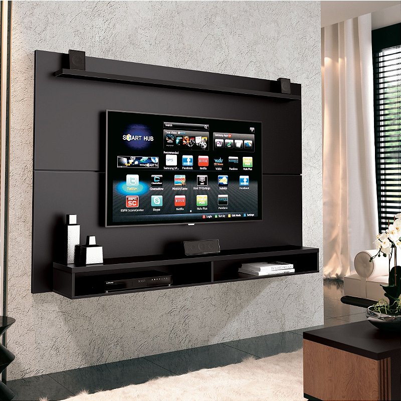 Painel para TV 65° MAXI PRETO - Saimys Móveis