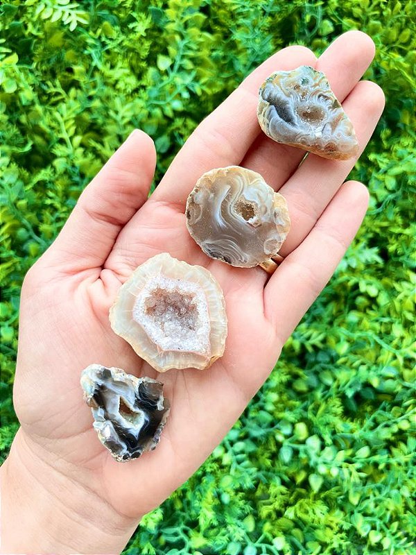 Mini Geodo - Pedra da sorte - Sagrada Magia