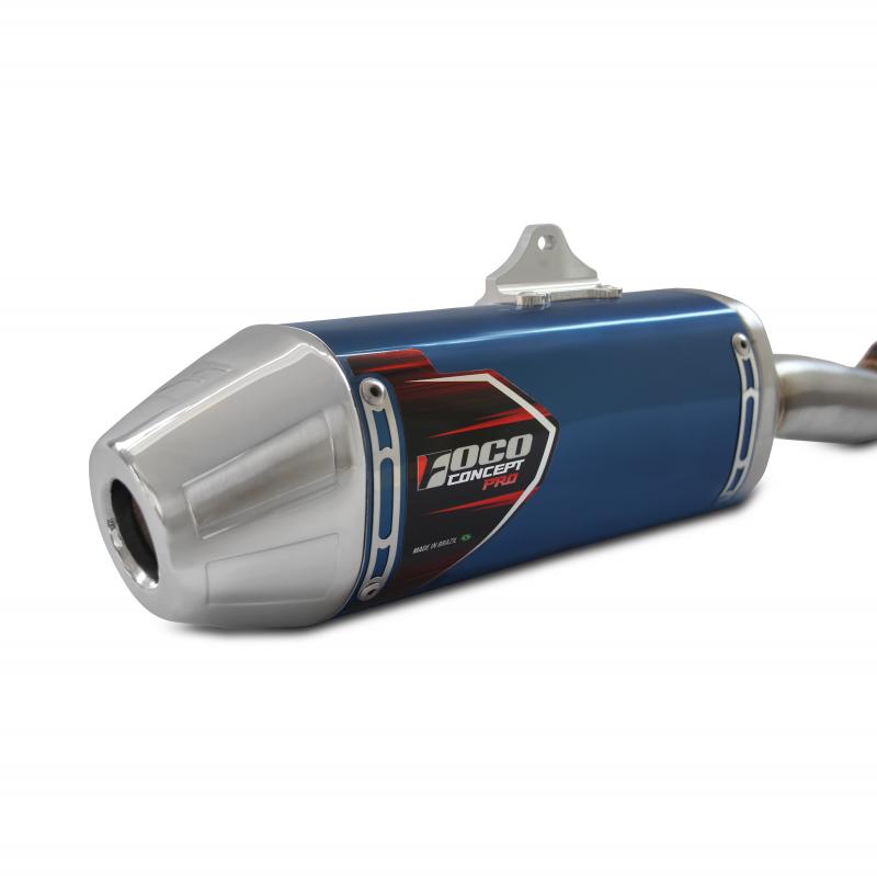 Escapamento Strong F3 CRF 250RX Azul Alto Brilho - Foco Racing ...