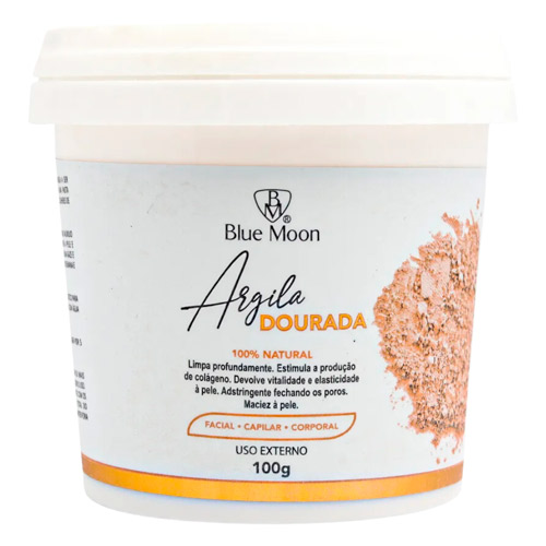 Argila Dourada 100% Natural Blue Moon | Revenda Maquiagem - Virtual Make | Maquiagem Atacado p ...
