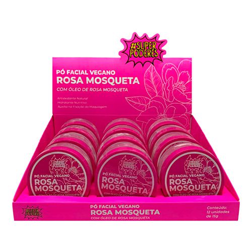 Pó Facial Rosa Mosqueta Super Poderes | Distribuidor Maquiagem ...